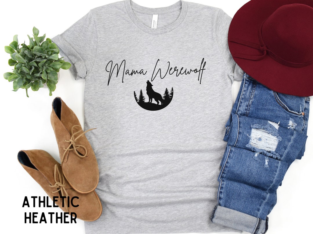 Mama Werewolf T Shirt | Mother-to-be Gift | Werewolf Baby Shower Gift ...