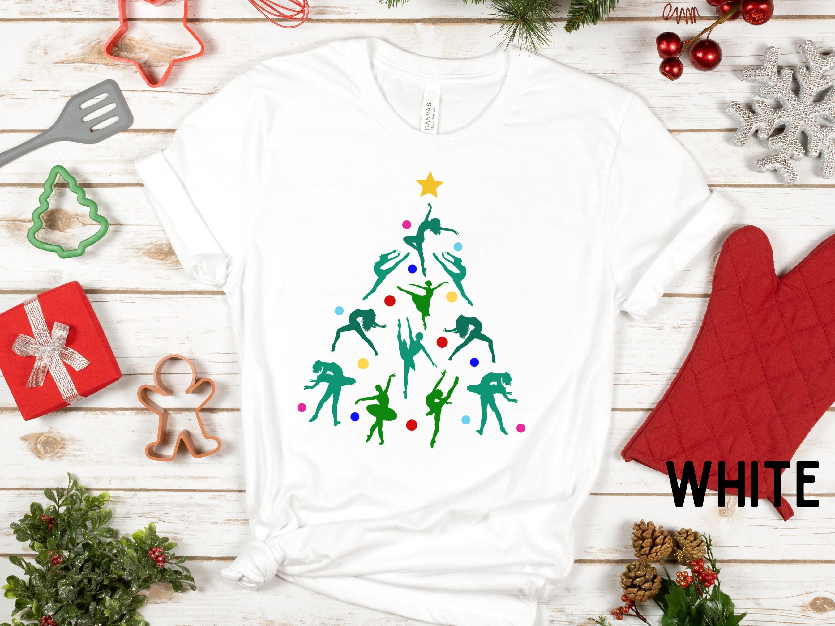 Dancer Christmas Tree | Cute Dance Christmas Shirt | Unique Christmas ...