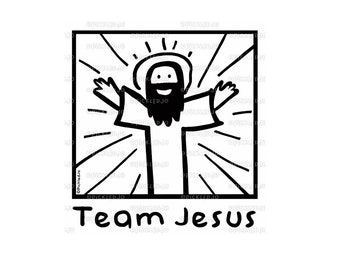 Team Jesus Logo – Digital Artwork for Spiritual Projects - Etsy