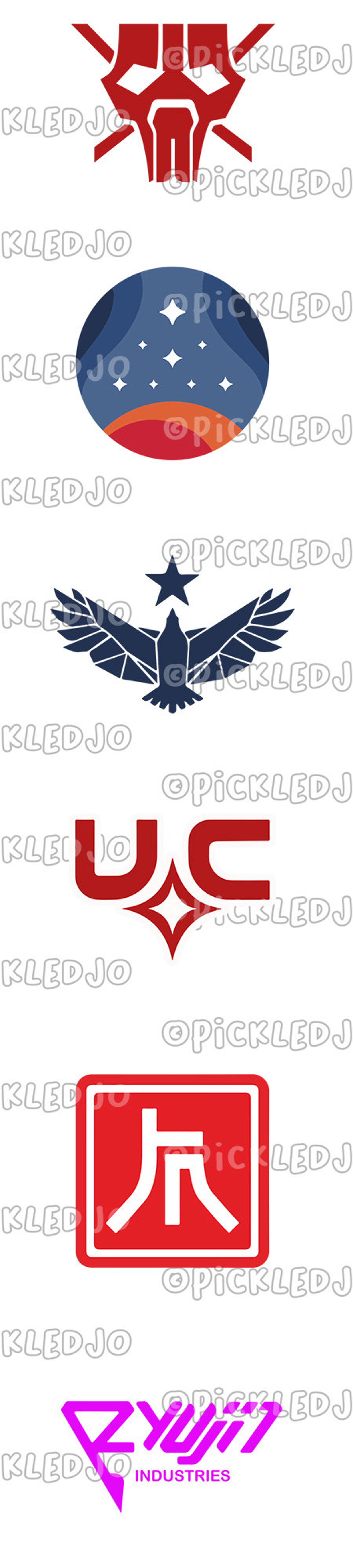 6 Starfield Logos - Etsy