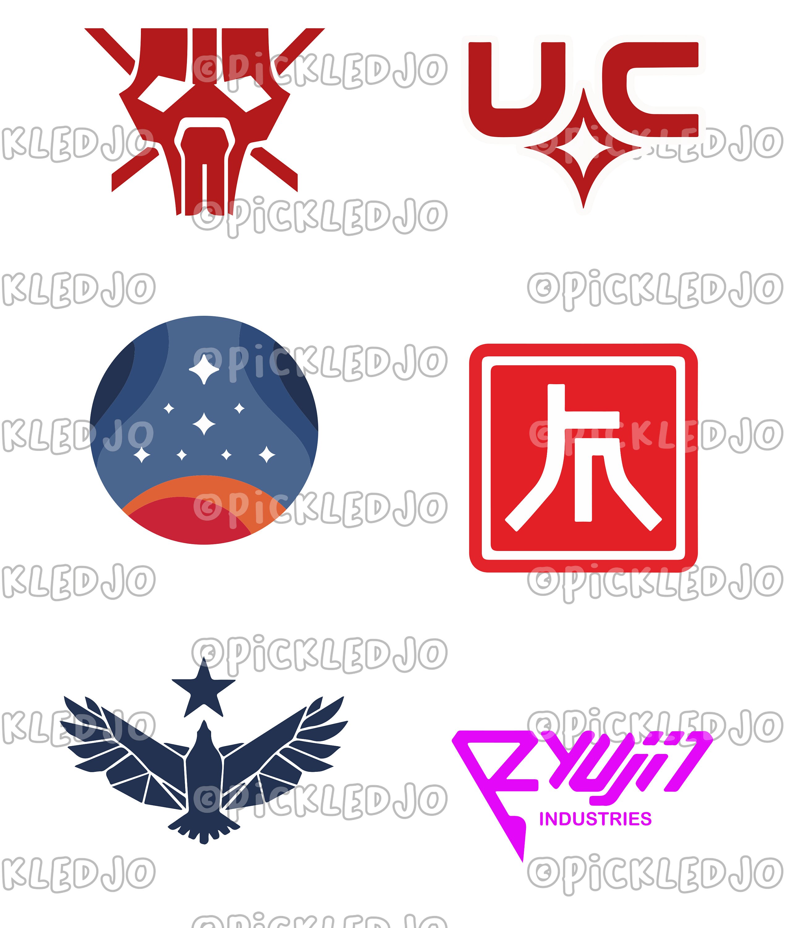 6 Starfield Logos - Etsy