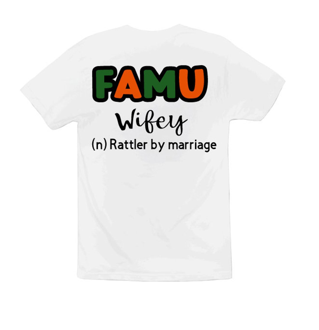 Florida A&M FAMU Wifey Graphic T-shirt - Etsy