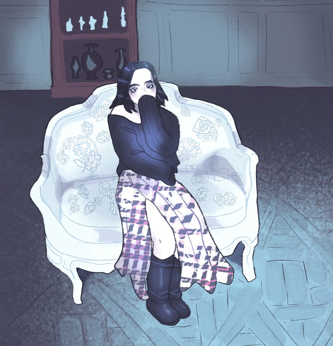 Grunge Y2K Anime Girl ART PRINT - Etsy