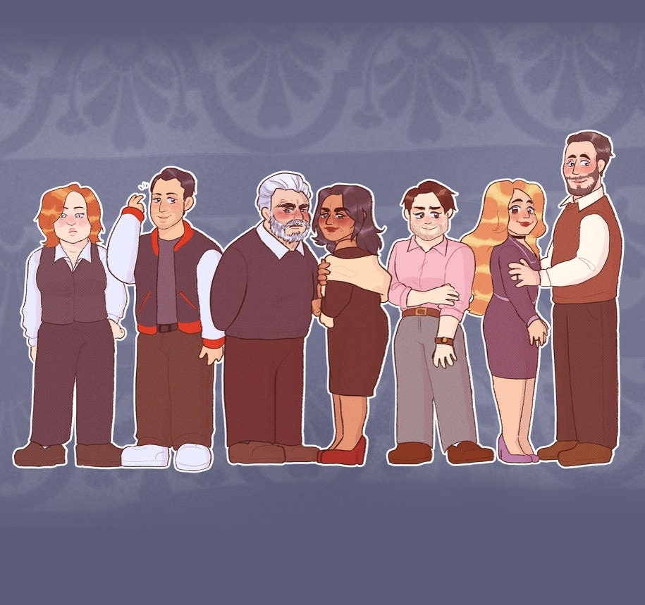 Succession Character Stickers - Etsy