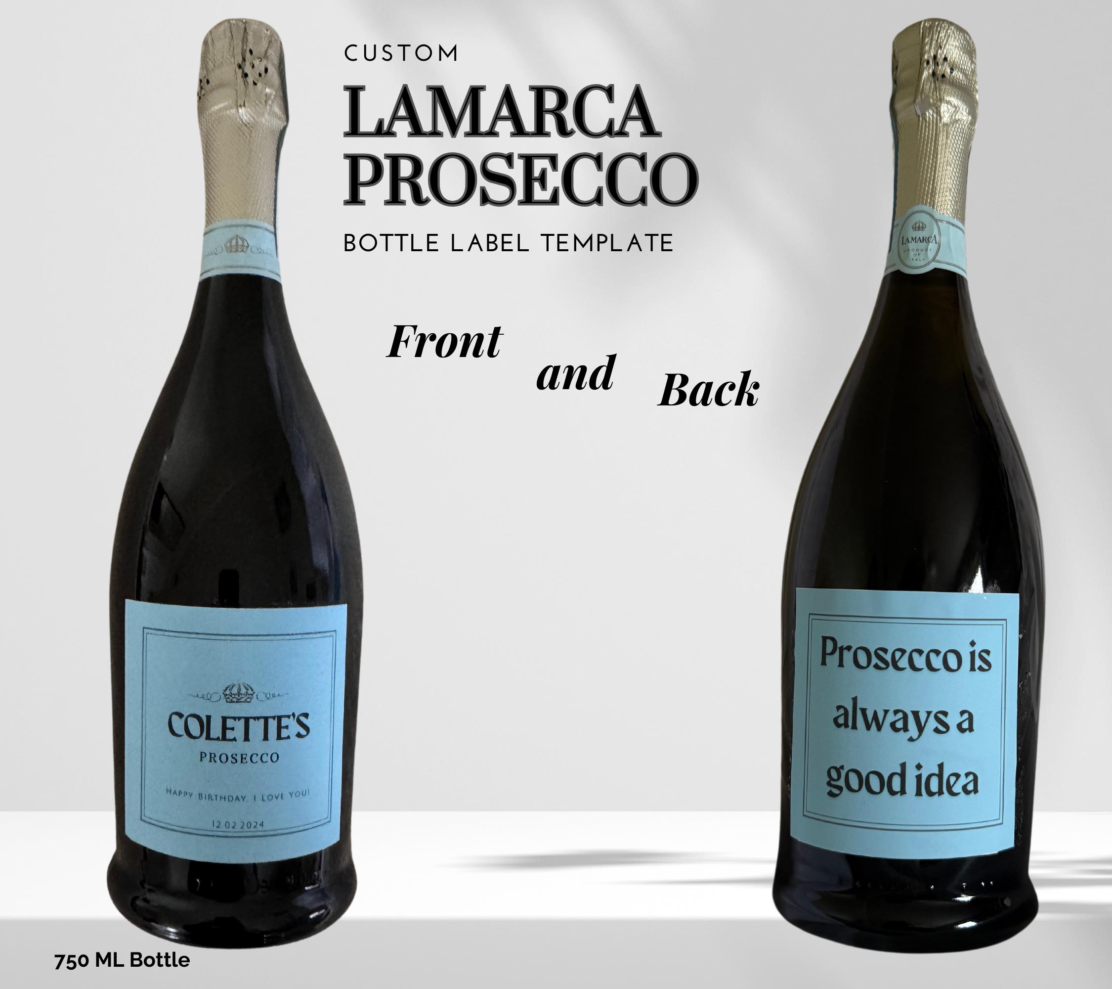Editable Prosecco Label Template – Custom Birthday or Bachelorette Gift ...