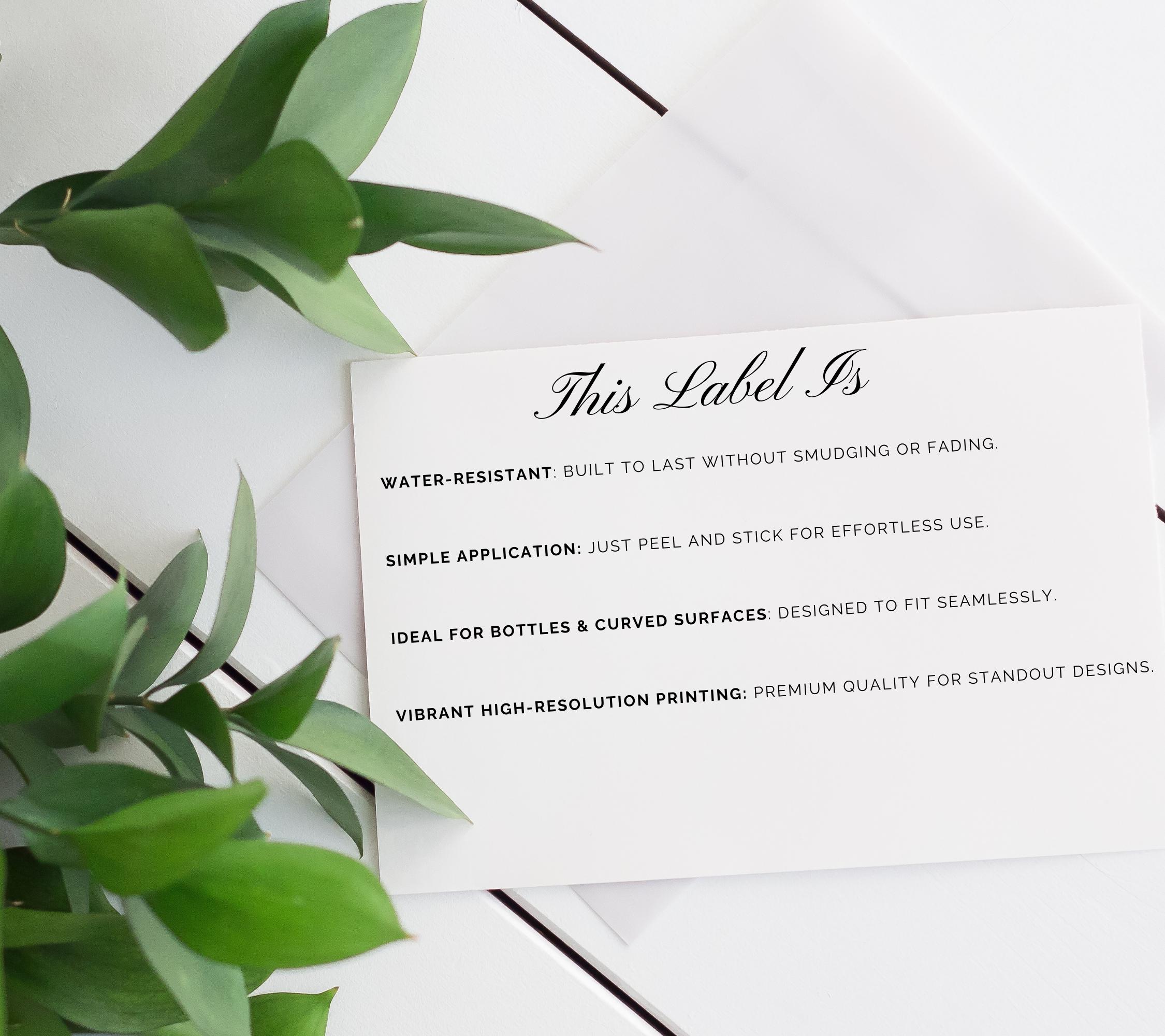 Editable Prosecco Label Template – Custom Canva Design for Weddings ...