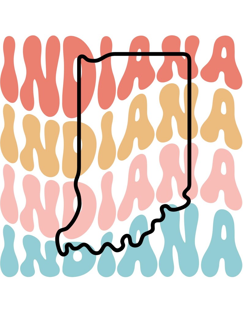 Indiana State, Digital File, PNG - Etsy