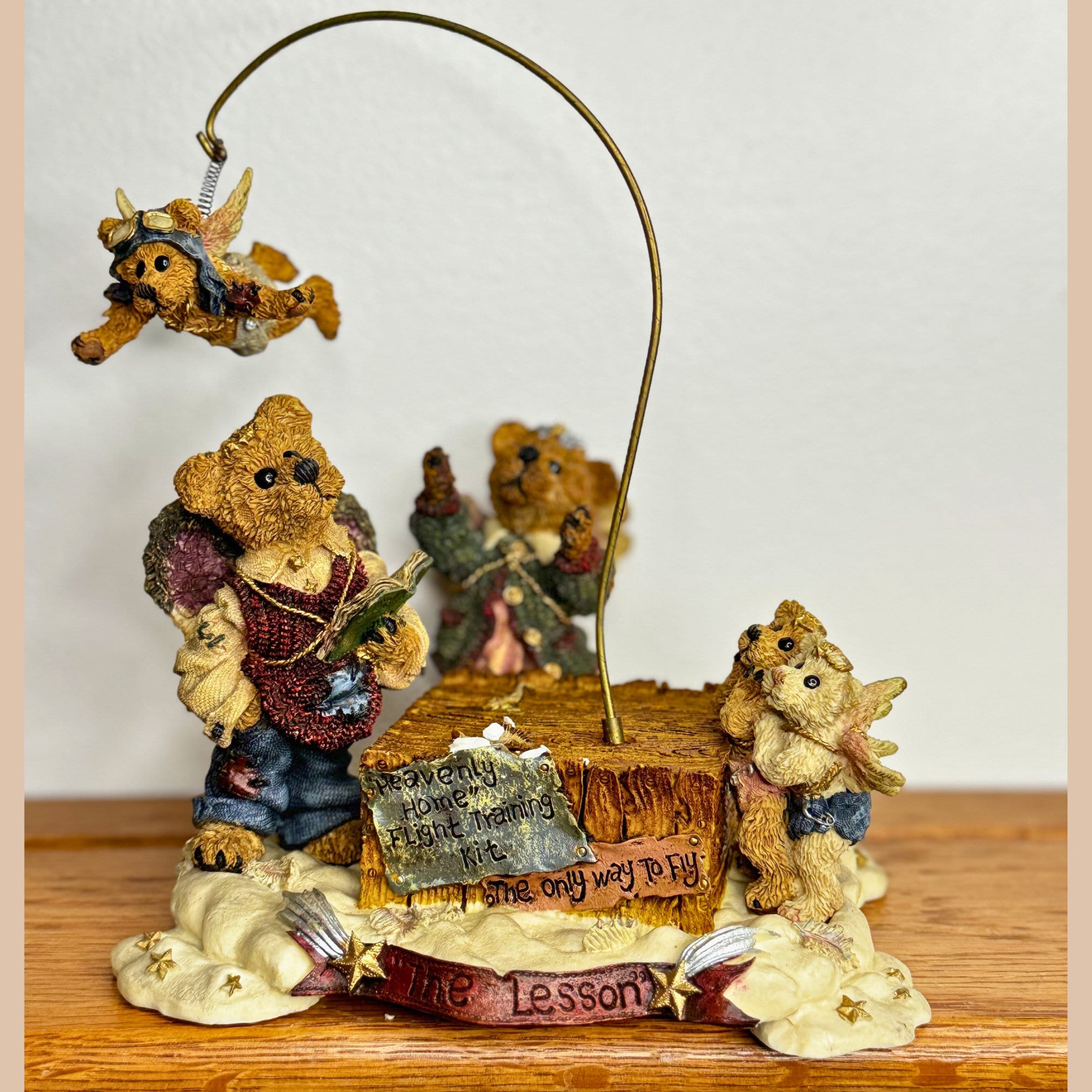 Vintage Boyds Bear Figurine Music Box Resin Bear Decor Vintage ...