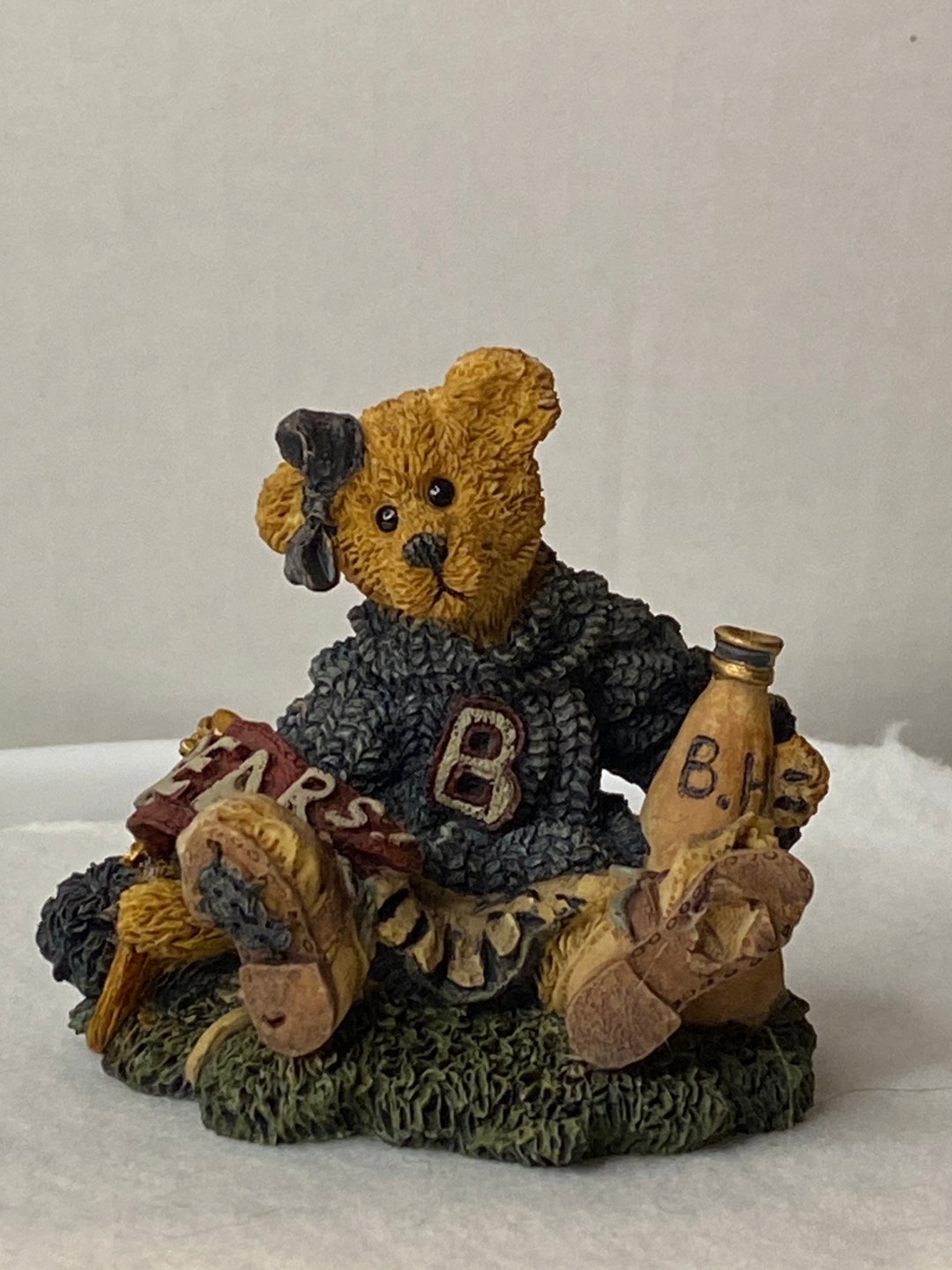 Bailey the Cheerleader Vintage 1990s Boyds Bears Resin Teddy Bear ...