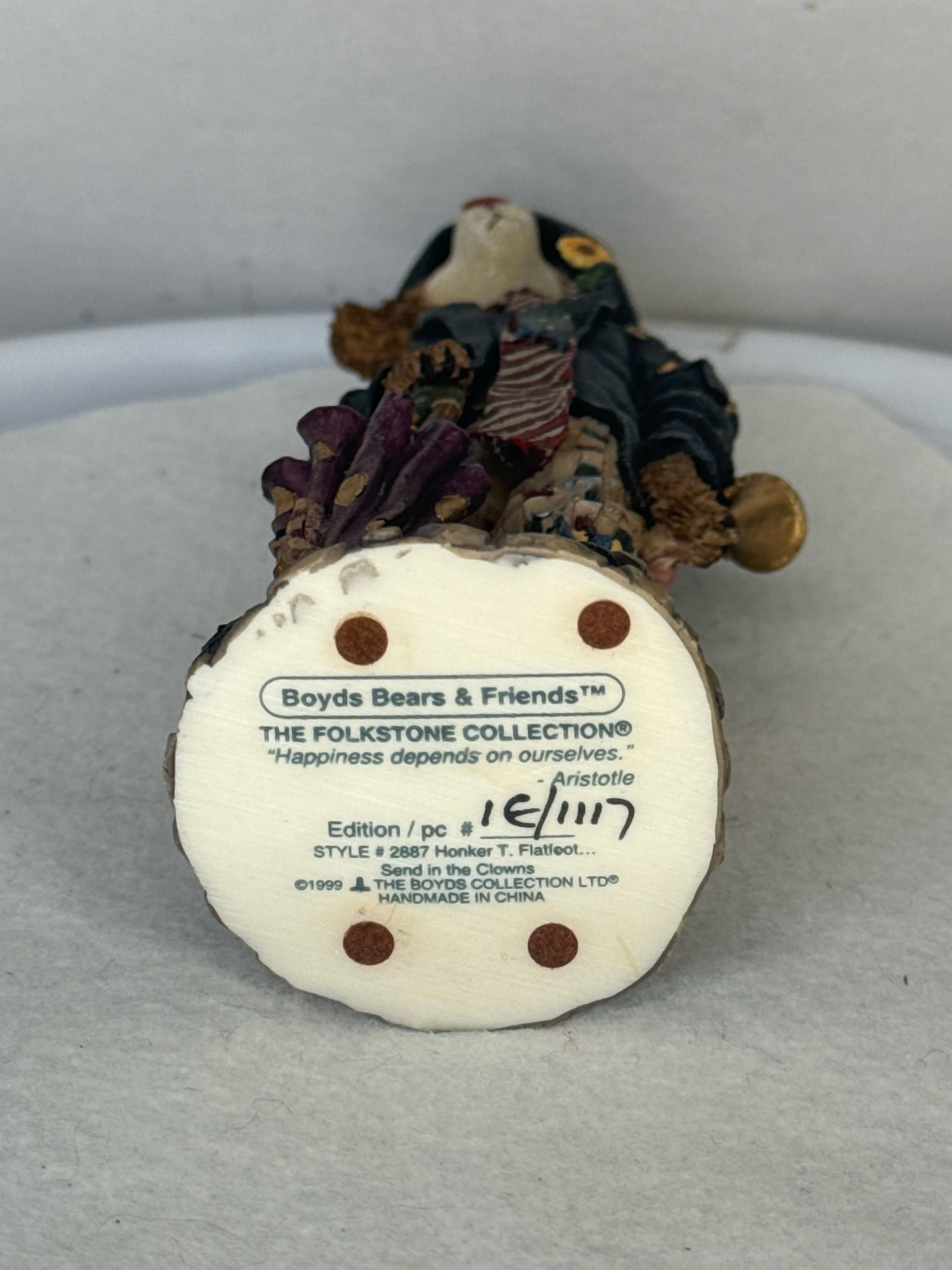 Vintage Boyd Bear Resin Figurines Collectors Boyds Bear Figurine Honker ...