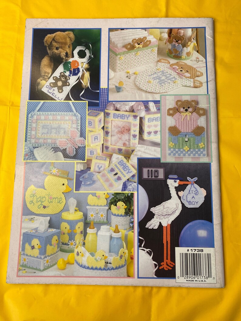 Our Best Baby Designs in Plastic Canvas 33 Designs Leaflet 1738 Nursery ...