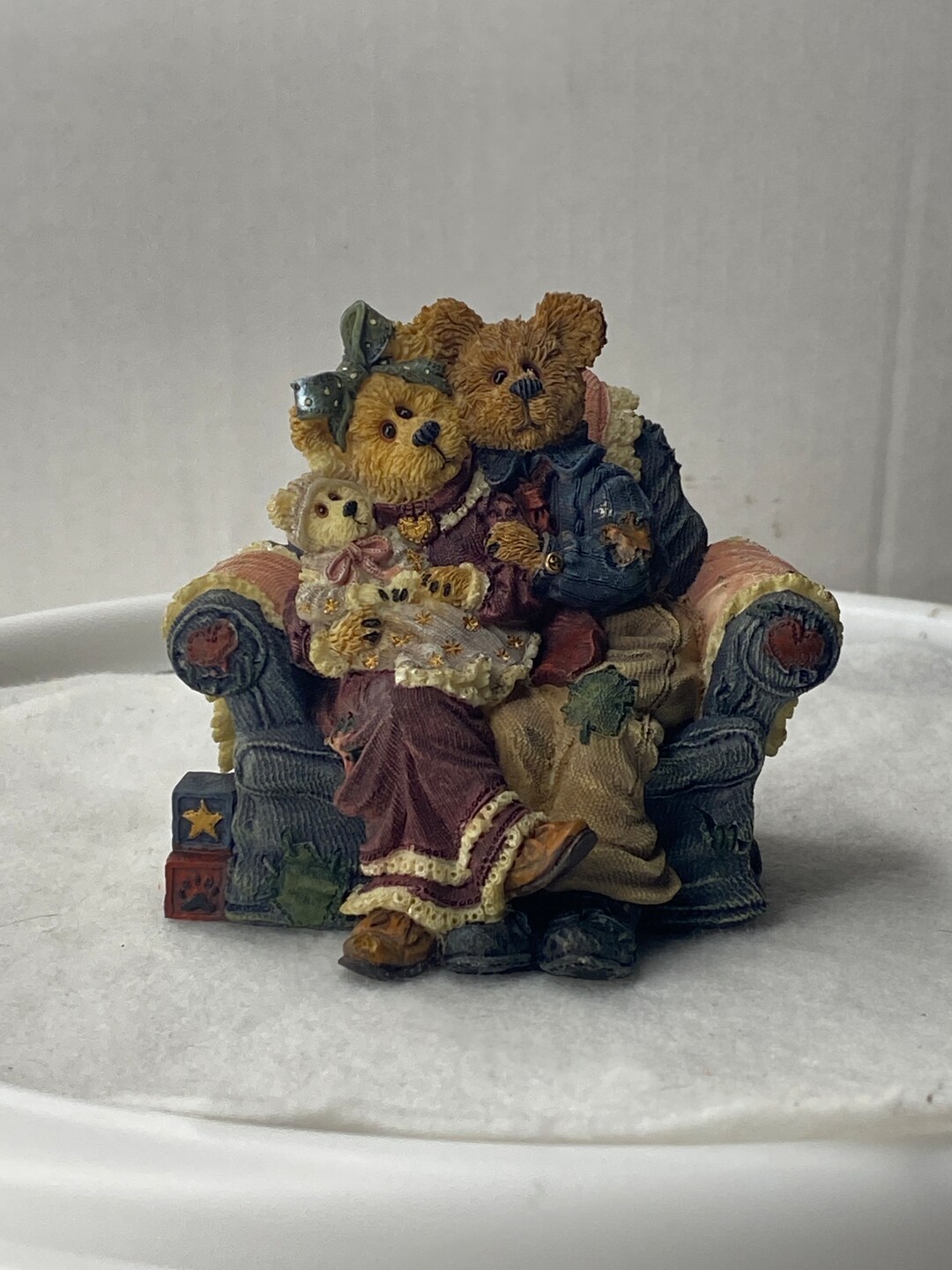 Momma & Poppa Mcnewbear W/ Baby Bundles Music Box. - Etsy
