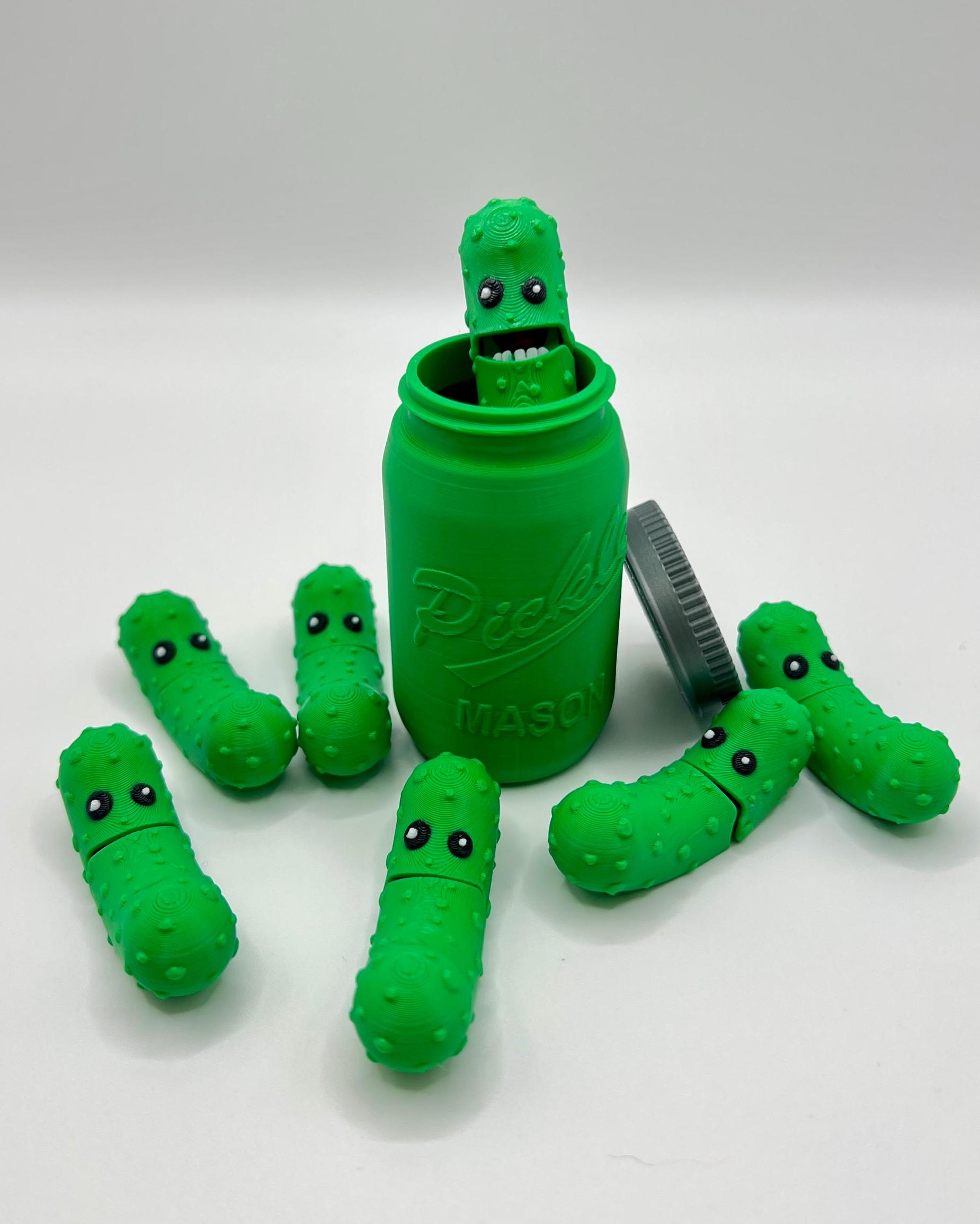 Articulated Tickle Pickle, Pickle Lover, Gifts for Pickle Lover, Pickle ...