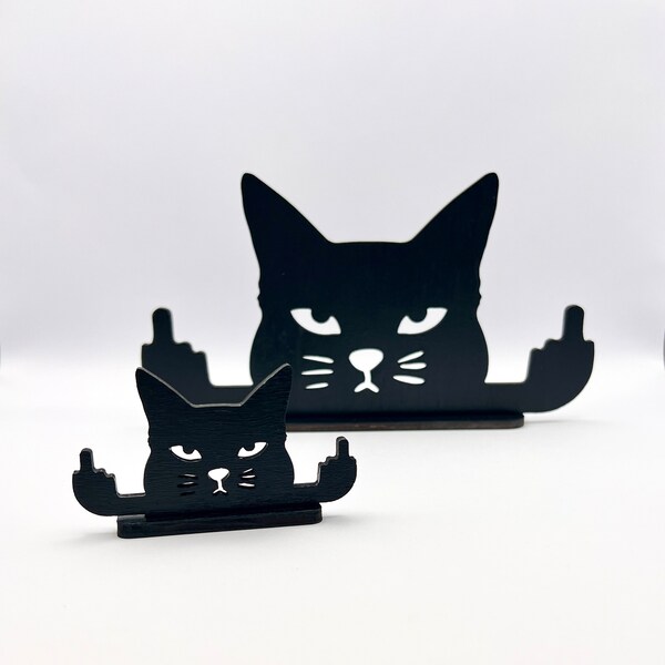 Middle Finger Cat - Etsy