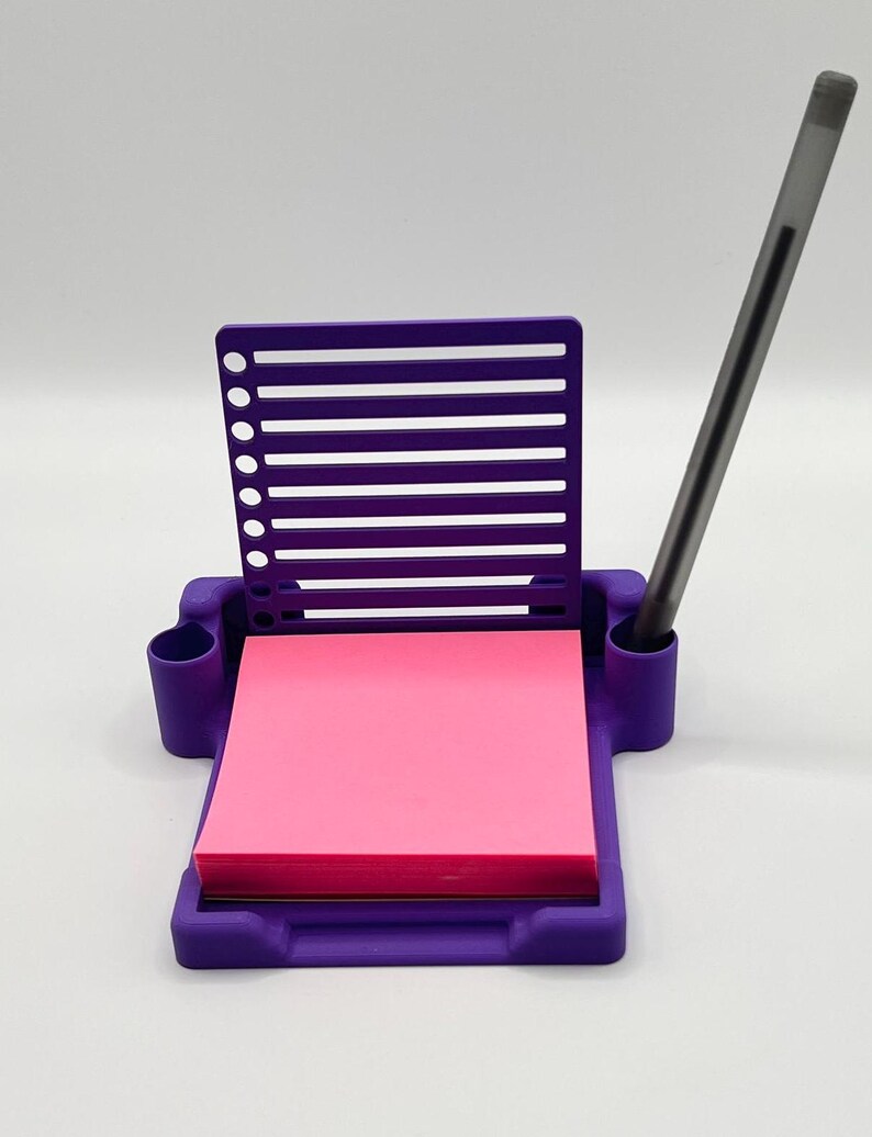 Sticky Note Stencil and Pencil Stand, Post It Note Organizer, to Do ...