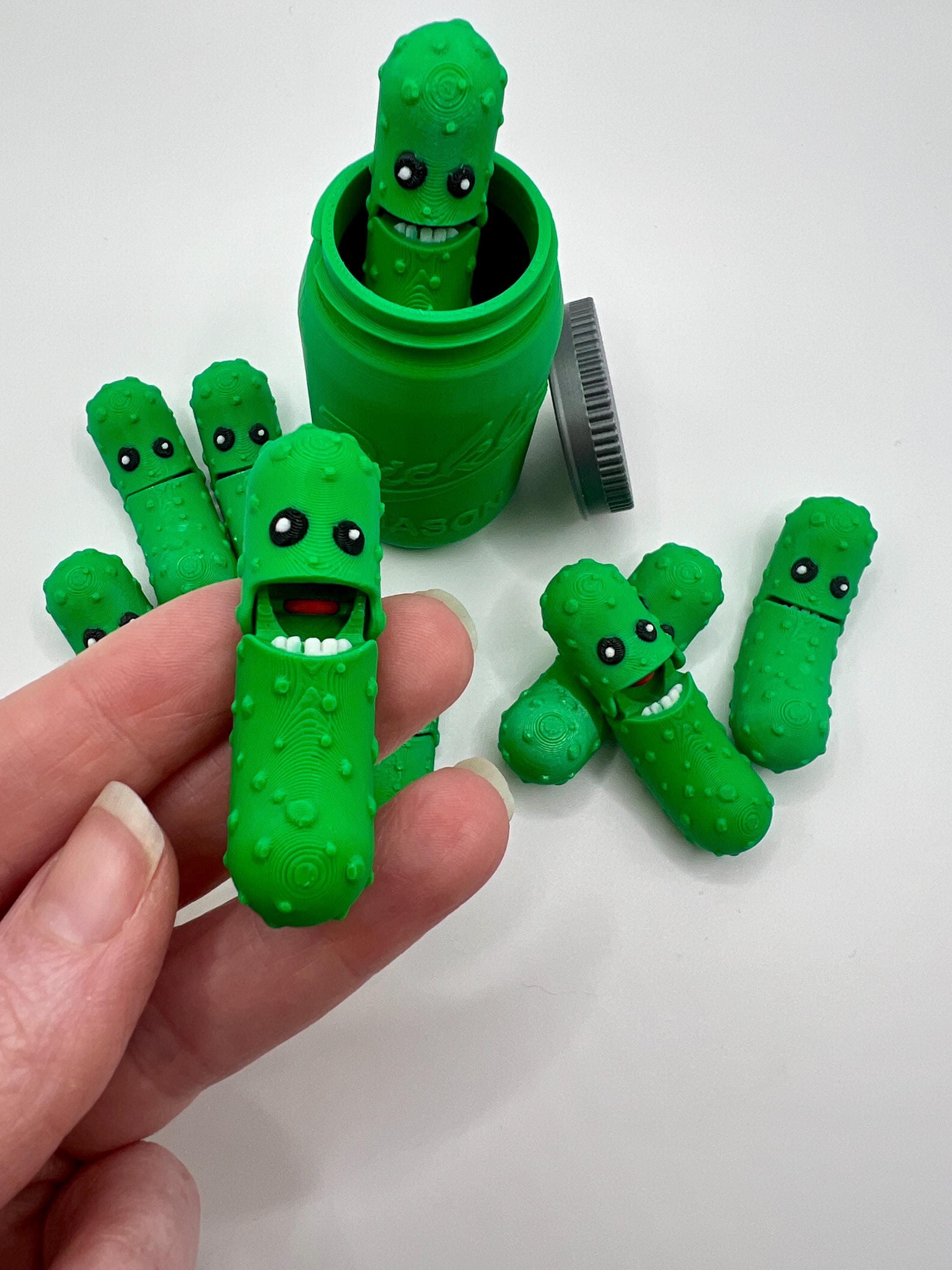 Articulated Tickle Pickle, Pickle Lover, Gifts for Pickle Lover, Pickle ...