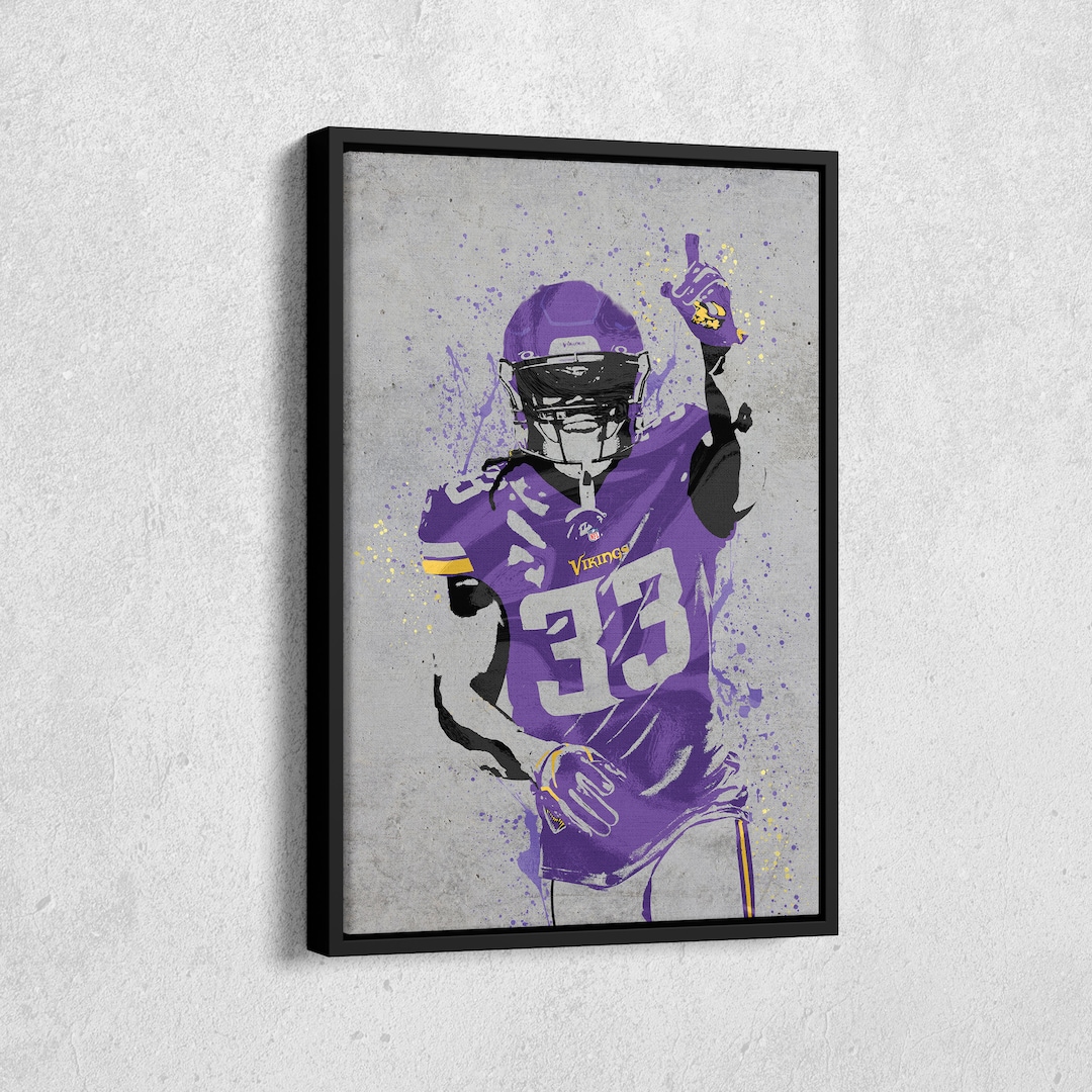 Dalvin Cook Poster Artwork Minnesota Vikings Canvas Wall Art - Etsy