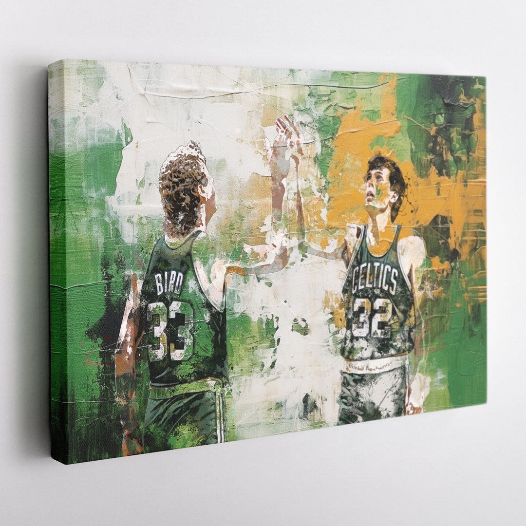 Larry Bird Kevin Mchale Poster Boston Celtics NBA Abstract - Etsy
