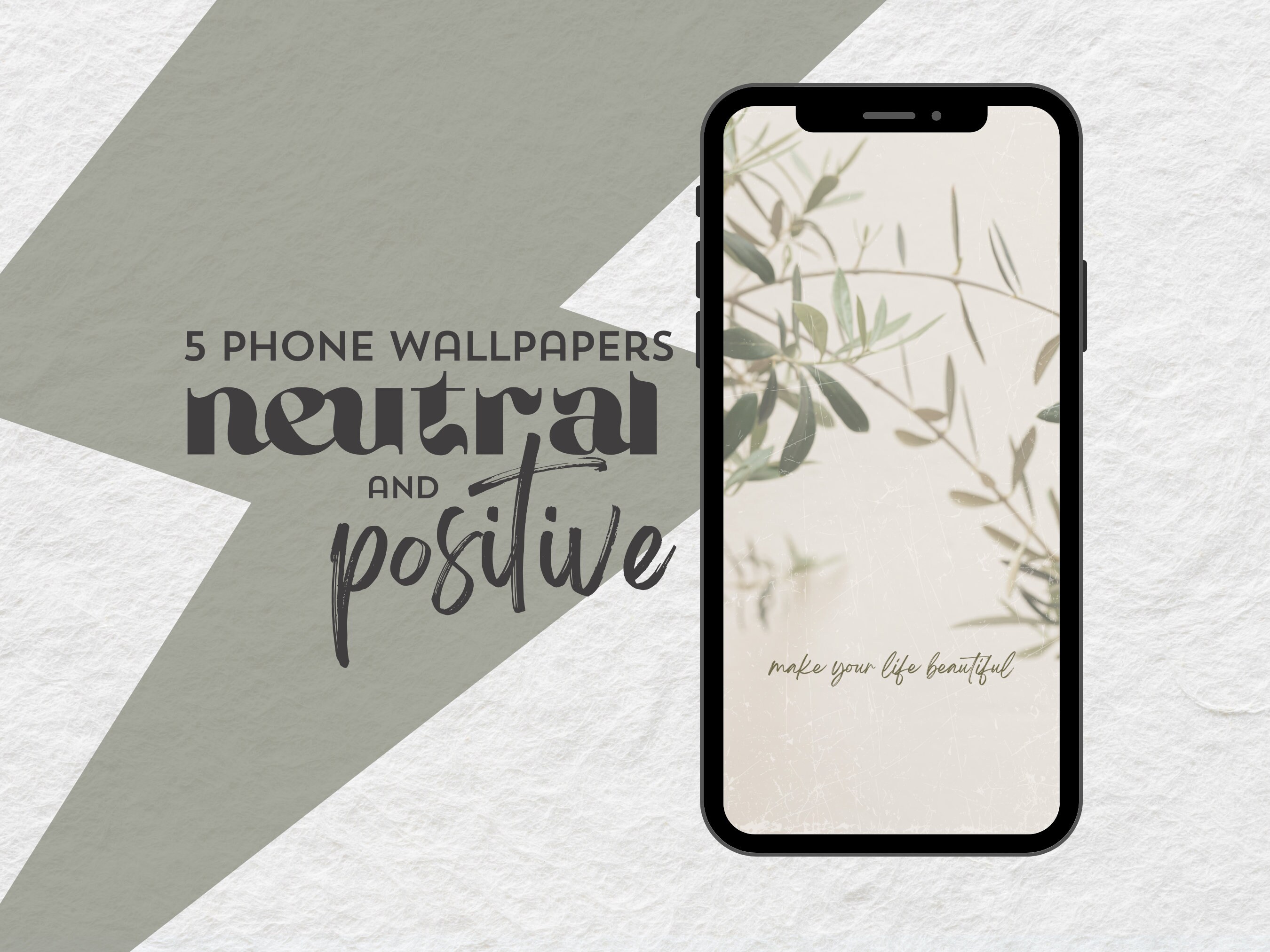 Phone Wallpapers | Neutral Aesthetic | Positive Quotes | Soft Flowers ...