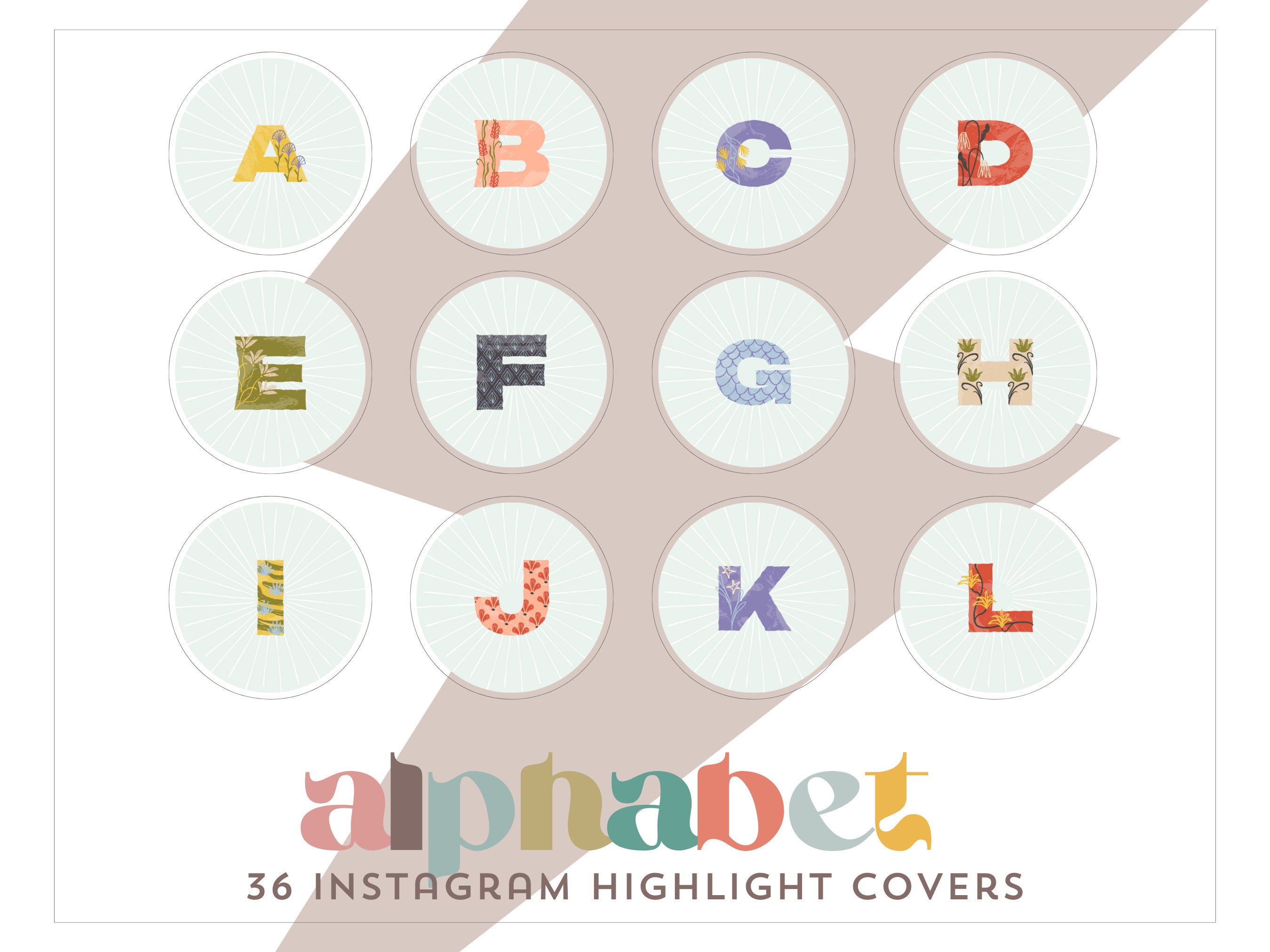 Alphabet Rates On Instagram