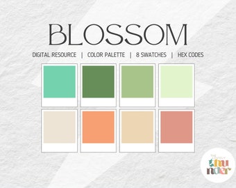 Digital Color Palette | Soft Colors | Hex Codes | Digital Art | Digital ...