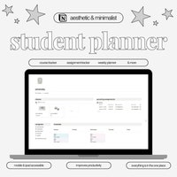 Student Planner Notion Template Digital Planner Academic Planner ...