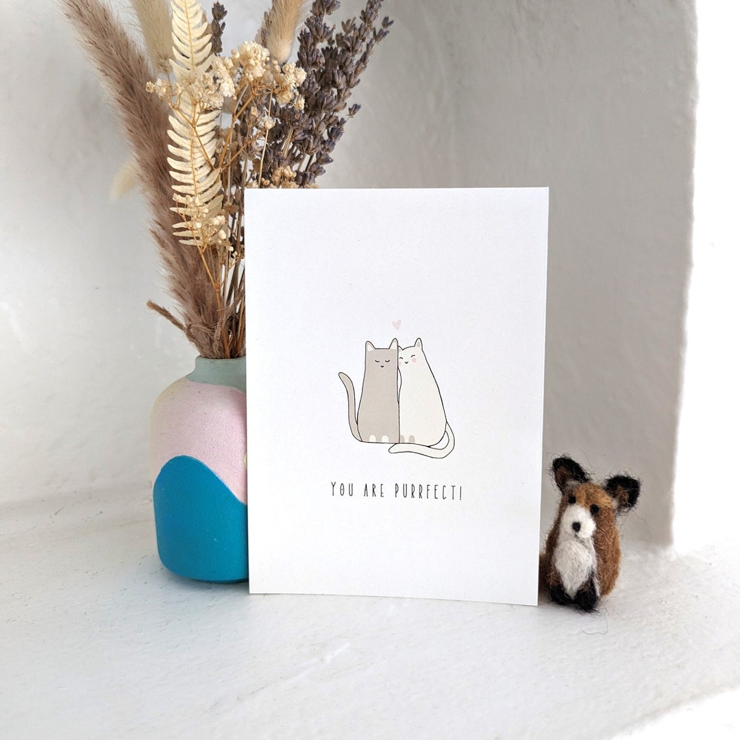 Emotional Support Animal Card :) You Are Purrfect! - Etsy