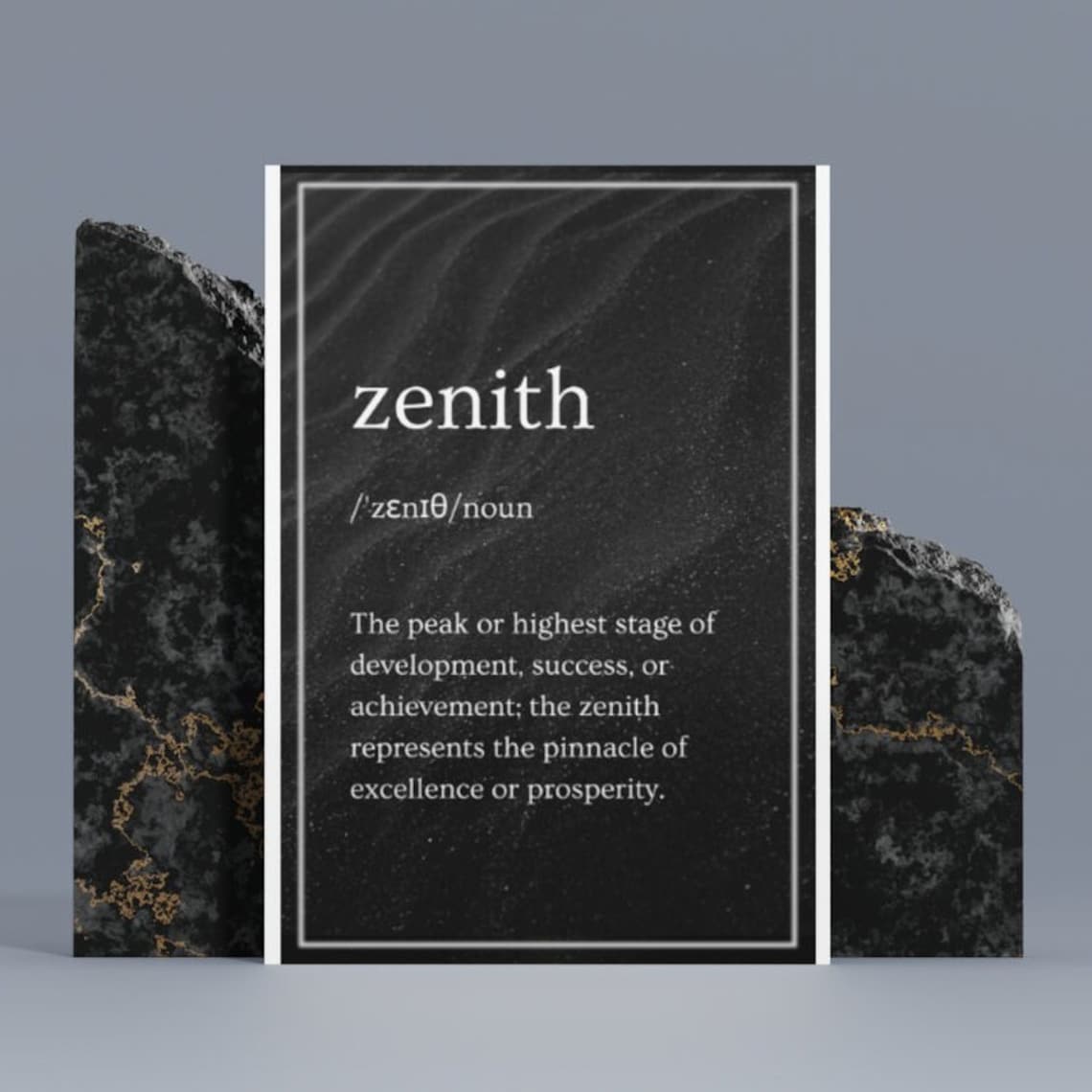 Zenith Enlightenment Dictionary Definition Wall Art Modern Home Decor ...
