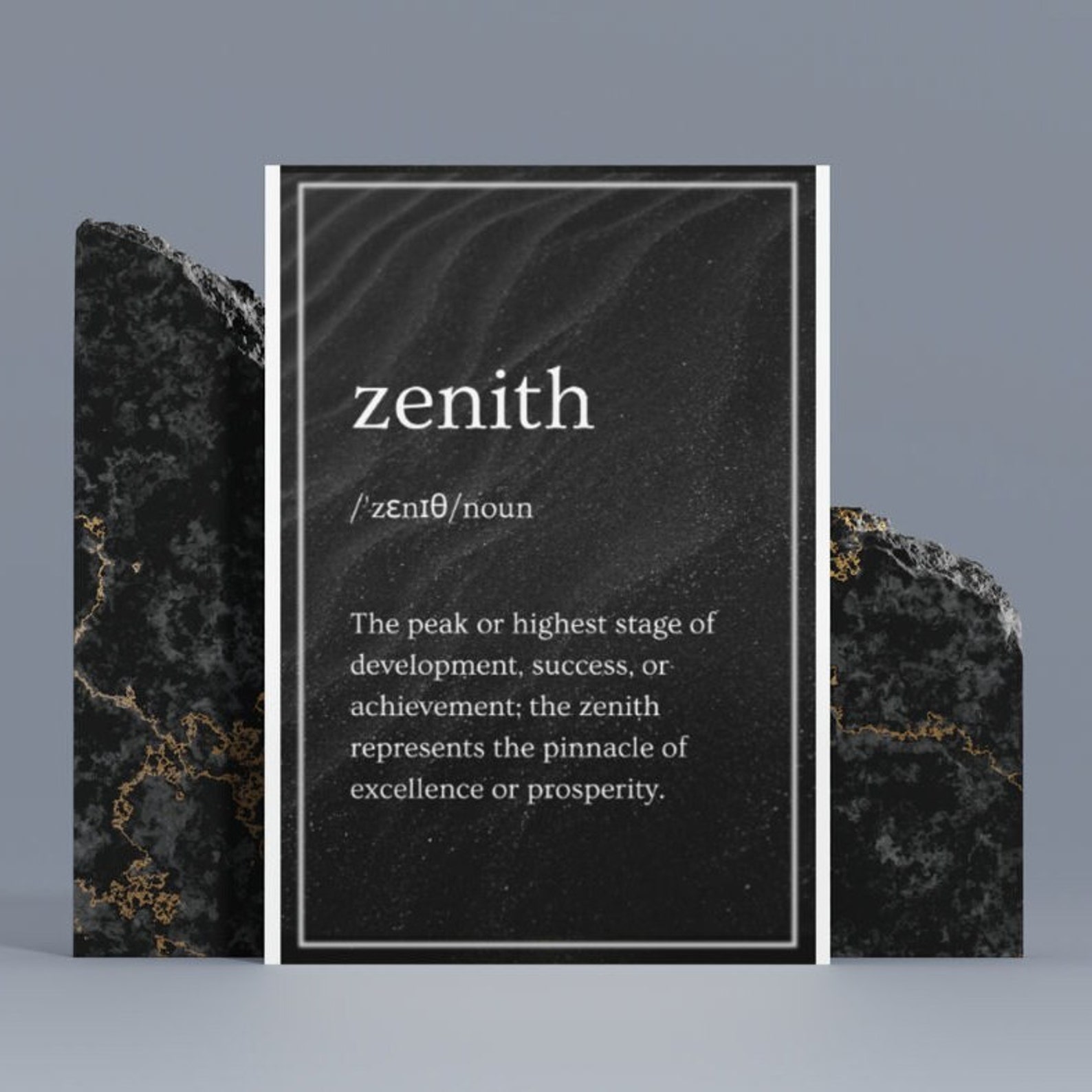 Zenith Enlightenment Dictionary Definition Wall Art Modern Home Decor ...