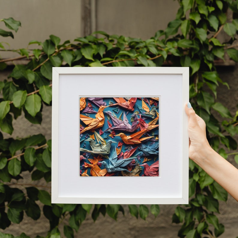 Origami Birds - Printable Digital Art - Digital Download - Etsy