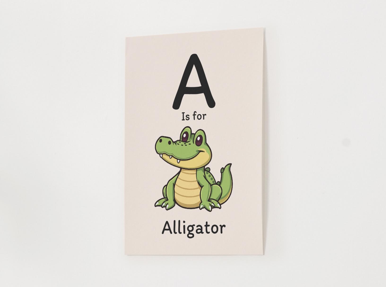 Animal Alphabet Poster: Jungle Safari ABC Wall Art (digital Download ...