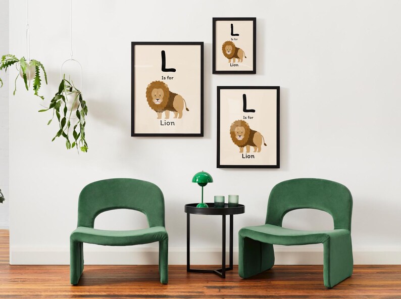 Animal Alphabet Poster: Jungle Safari ABC Wall Art (digital Download ...