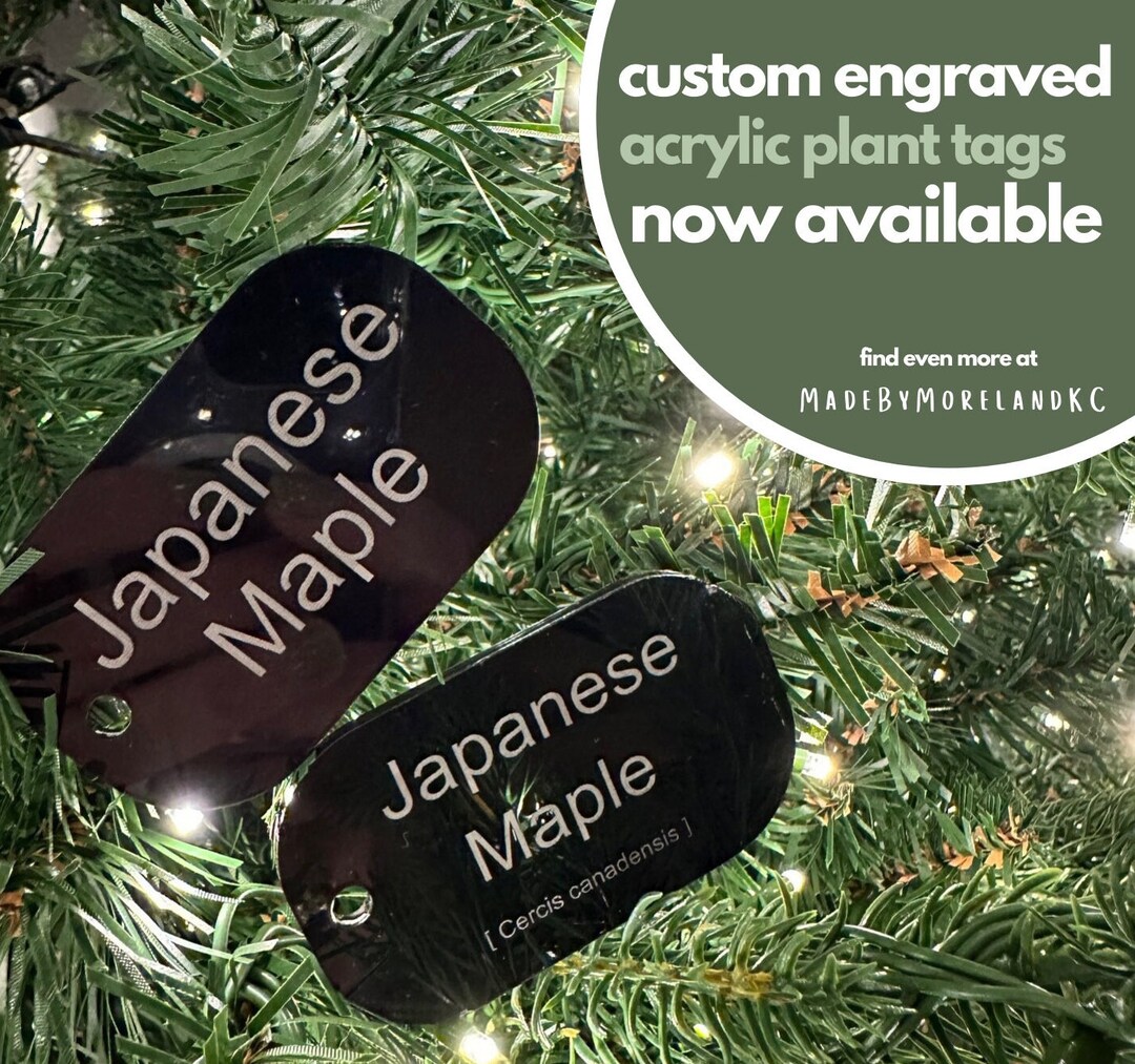Plant Tags, Custom Acrylic Engraved Acrylic Plant Gift Stocking Stuffer ...