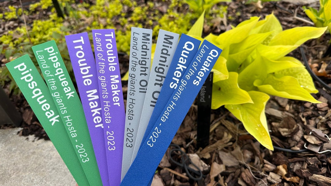 Plant Tags| Garden Stake | 3d Printed | 9.5" Tall | Custom Printed ...