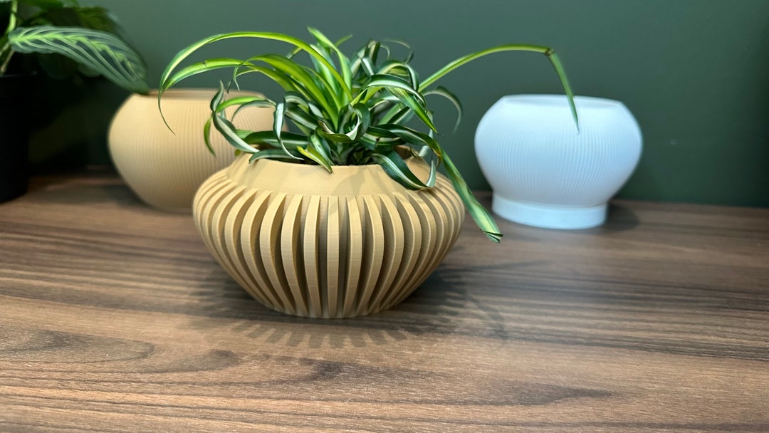 Circular Planter Pot House Plant Succulent Home Office Decor 3D Gift ...