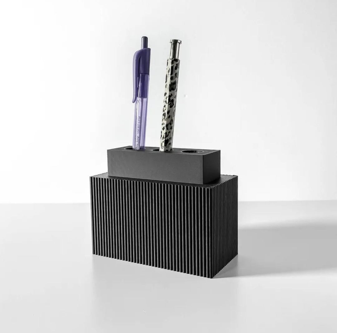 The "osin” Rectangular Pen Pencil | Office Desk Work From Home Decor ...