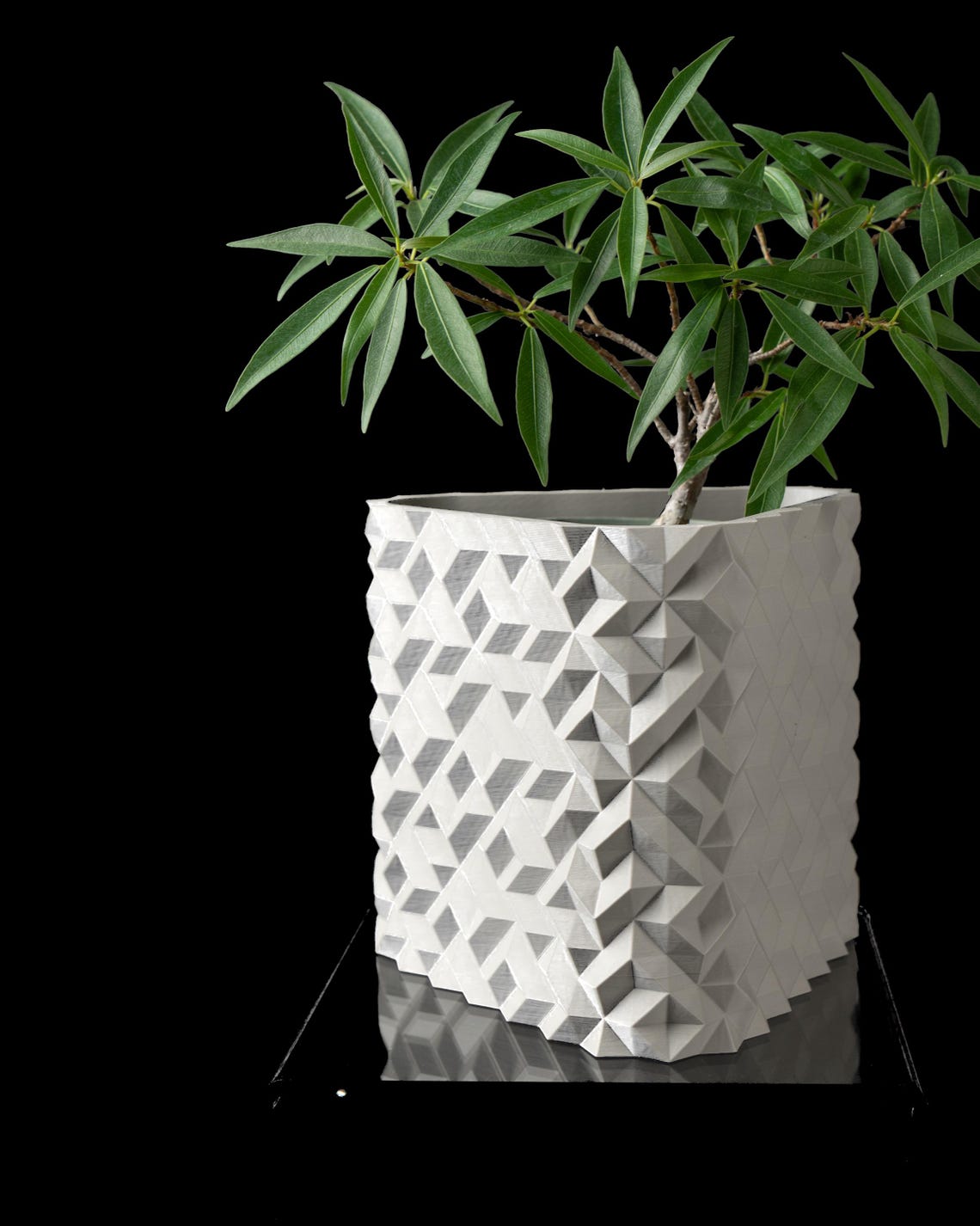 A "cobble" Triangular Planter | Modern 3D Made Planter | Custom Colors ...