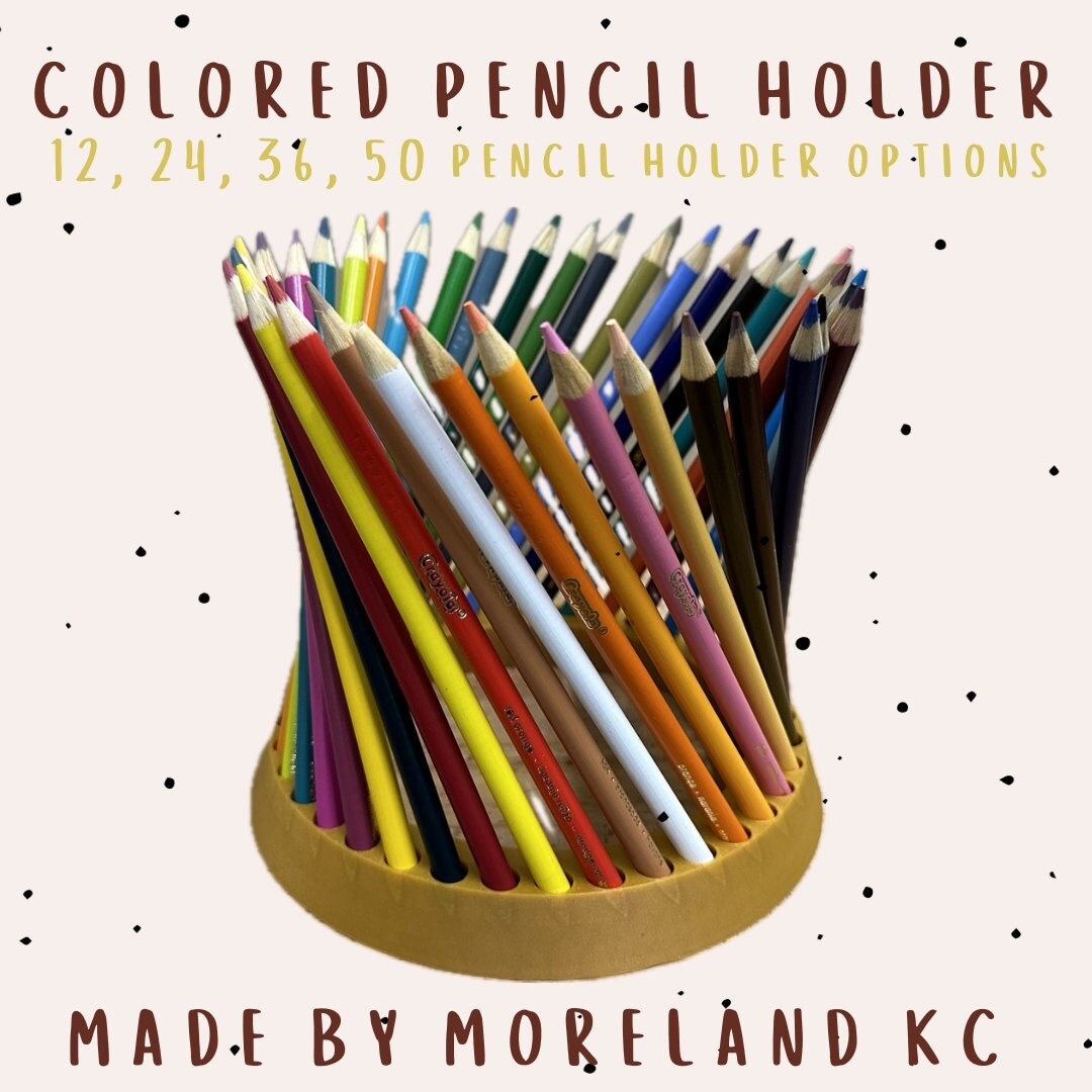 Color Pencil Holder | Artist Tools | School, Art Teacher | Coloring ...