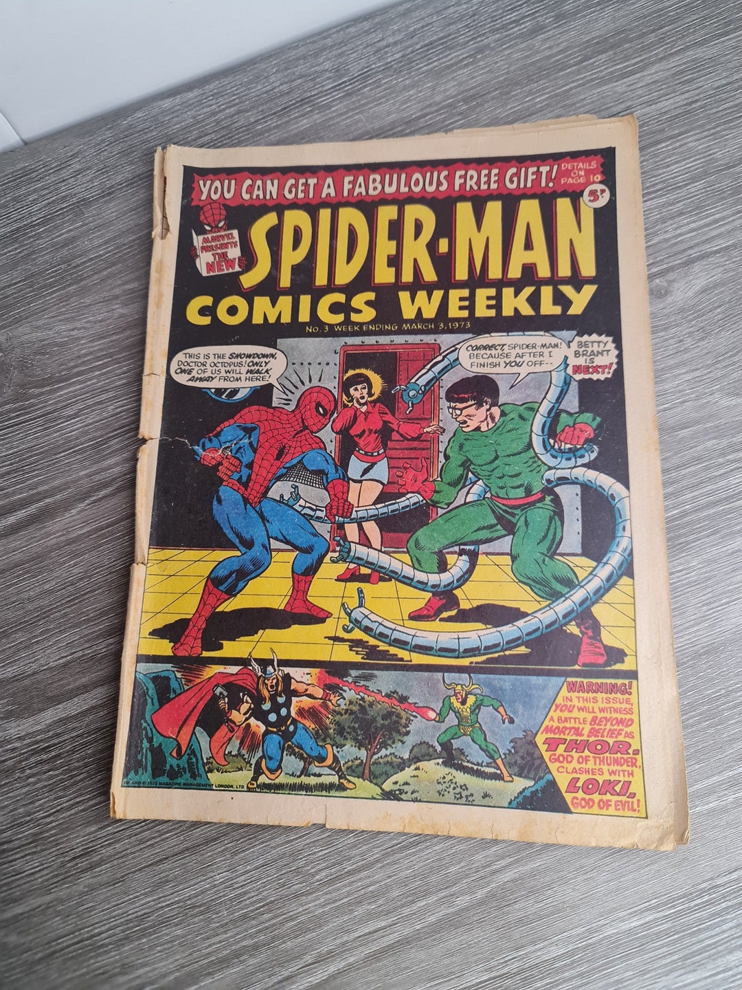 Spider-man Comics Weekly 3 UK Marvel 3 March 1973 Coupon Cut Page - Etsy