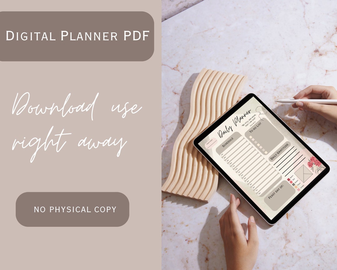 Catholic Daily Digital Planner Template - Etsy