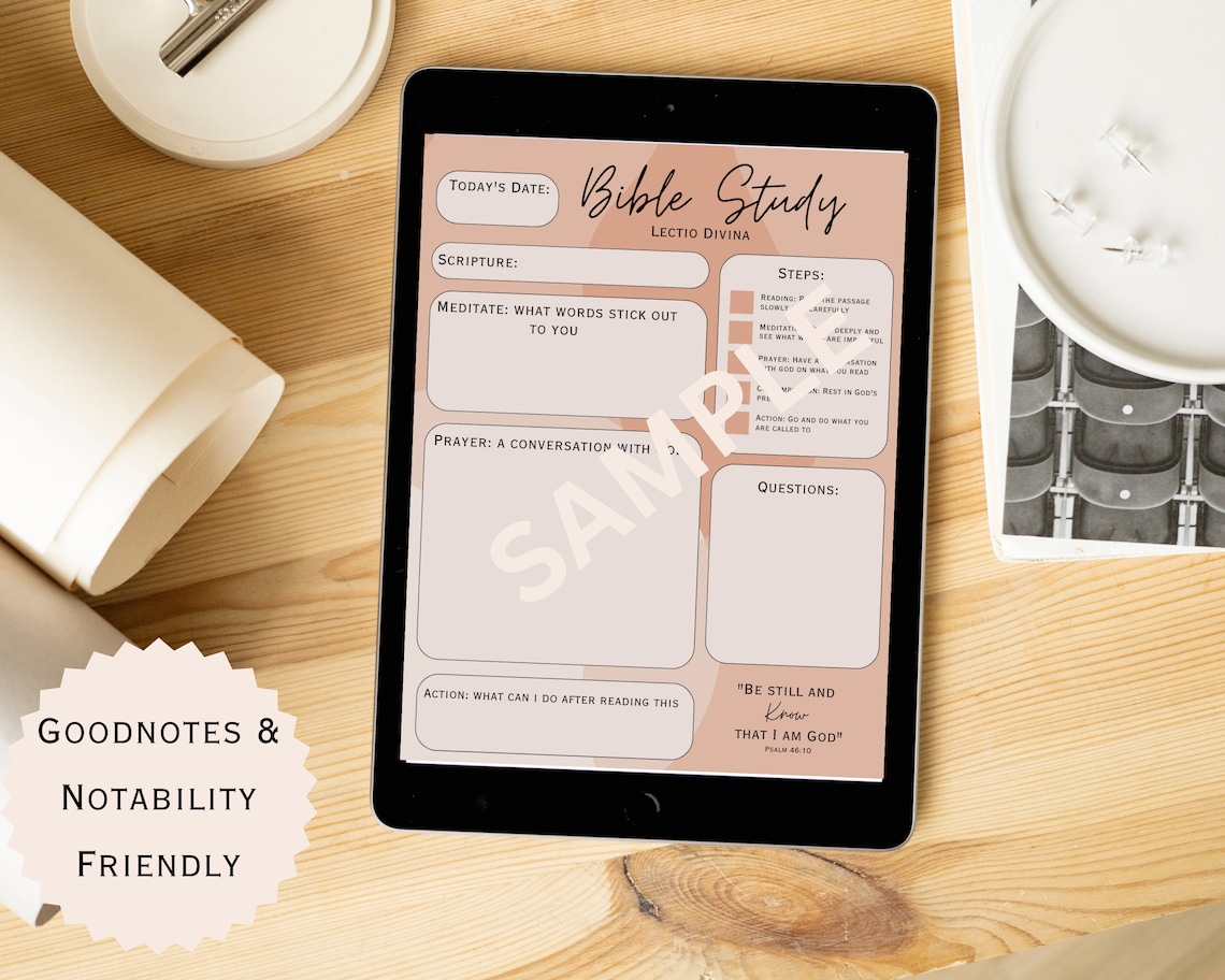 Catholic Lectio Divina Bible Reading Template (printable or ...