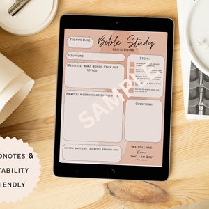 Catholic Lectio Divina Bible Reading Template (printable or ...