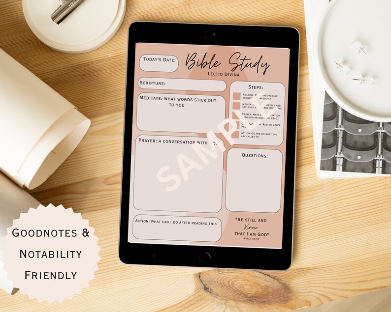 Catholic Lectio Divina Bible Reading Template (printable or ...