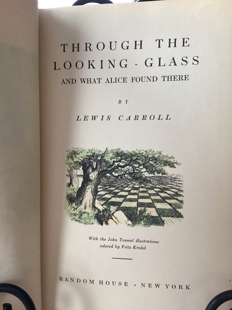 Through the Looking Glass by Lewis Carroll 1946 Special Edition - Etsy