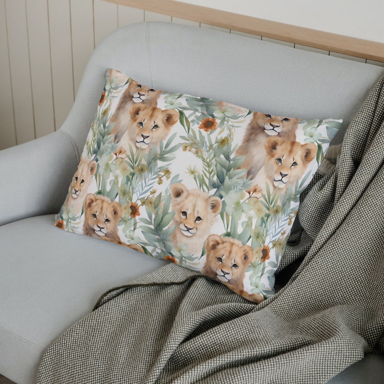 Baby Zoo Animals, Watercolor Seamless Patterns, Digital Paper, Zoo ...