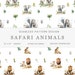 Safari Animals Seamless Patterns for Fabric, Digital Paper, Instant ...