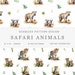 Safari Animals Seamless Patterns for Fabric, Digital Paper, Instant ...