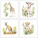 Baby Zoo Animals Watercolor Clipart, JPG Bundle, Instant Download, 20 ...
