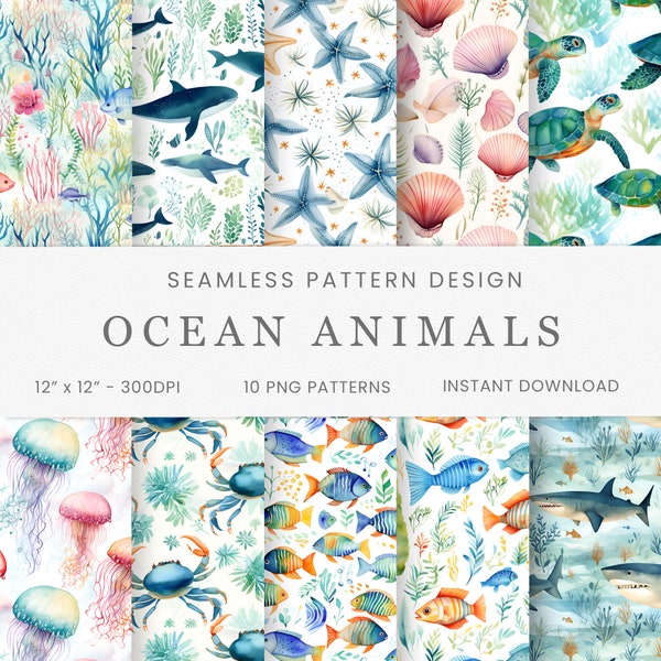 Watercolor Ocean - Etsy