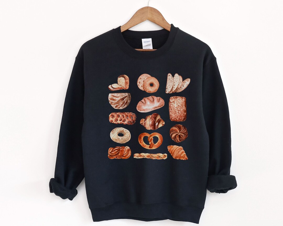Bread Baker Shirt, Bread Chart Shirt, Baking Gift for Foodie Shirt ...